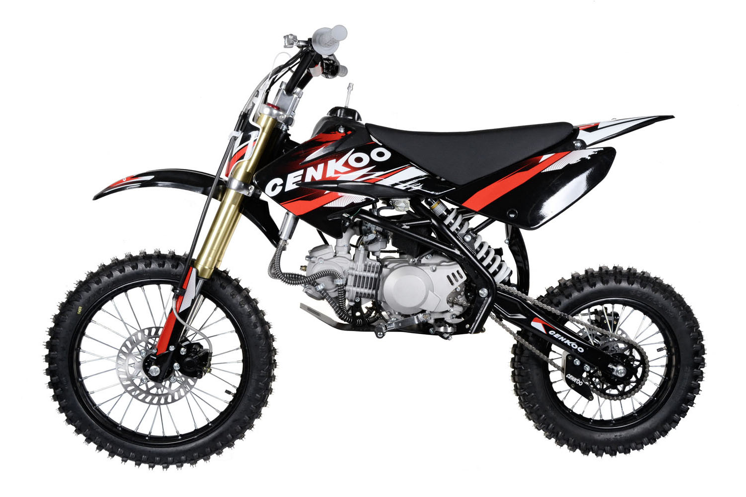 Aufkleber Dekor Schwarz Rot für Dirt Bike,Pit Bike CNKO-125,Cenk ...